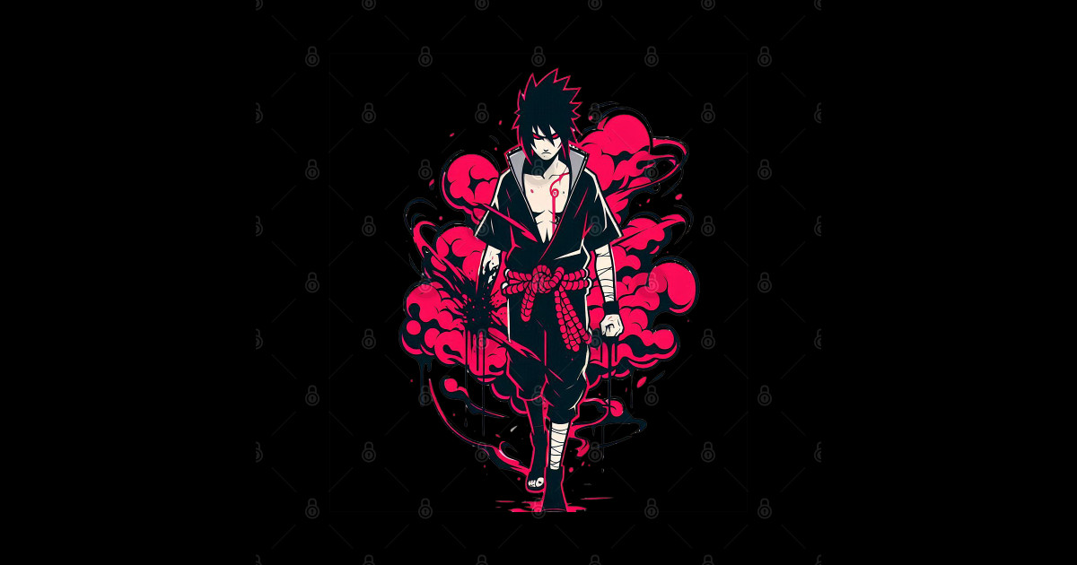 Sasuke Uchiha - Anime - Sasuke Uchiha - Sticker | TeePublic