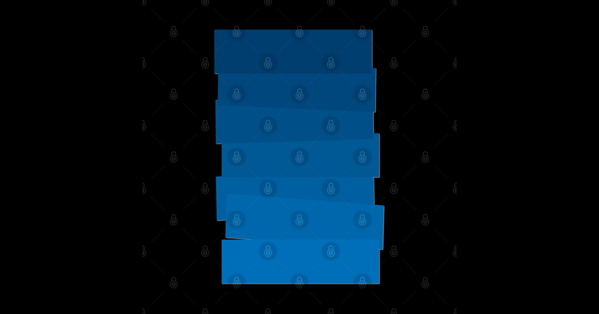 Stack of Blue Blocks - Stack Of Blue Blocks - Sticker | TeePublic