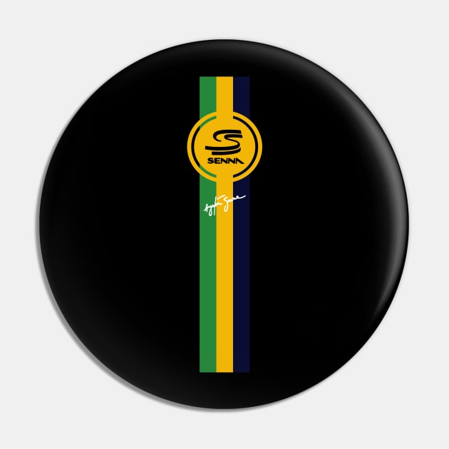 Ayrton Senna - Ayrton Senna - Pin | TeePublic