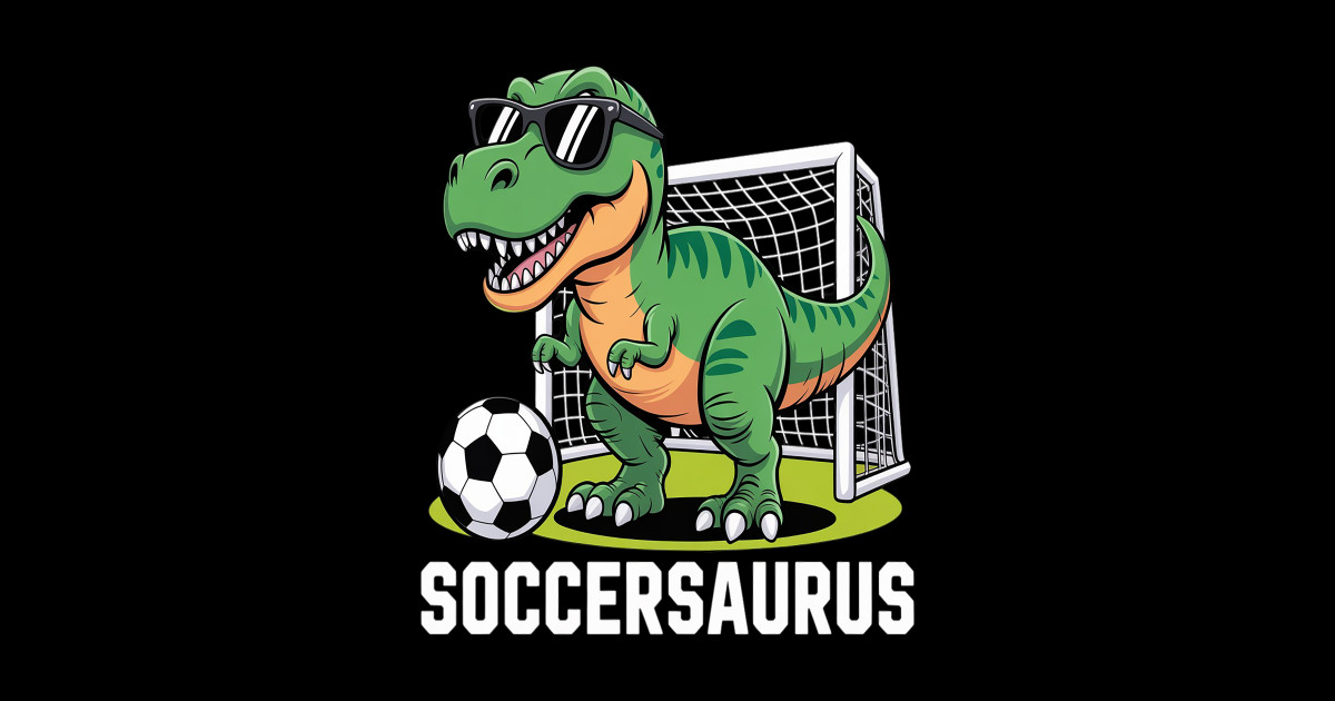 T-Rex Playing Soccer Football Dinosaur Soccer Player - T Rex Playing ...