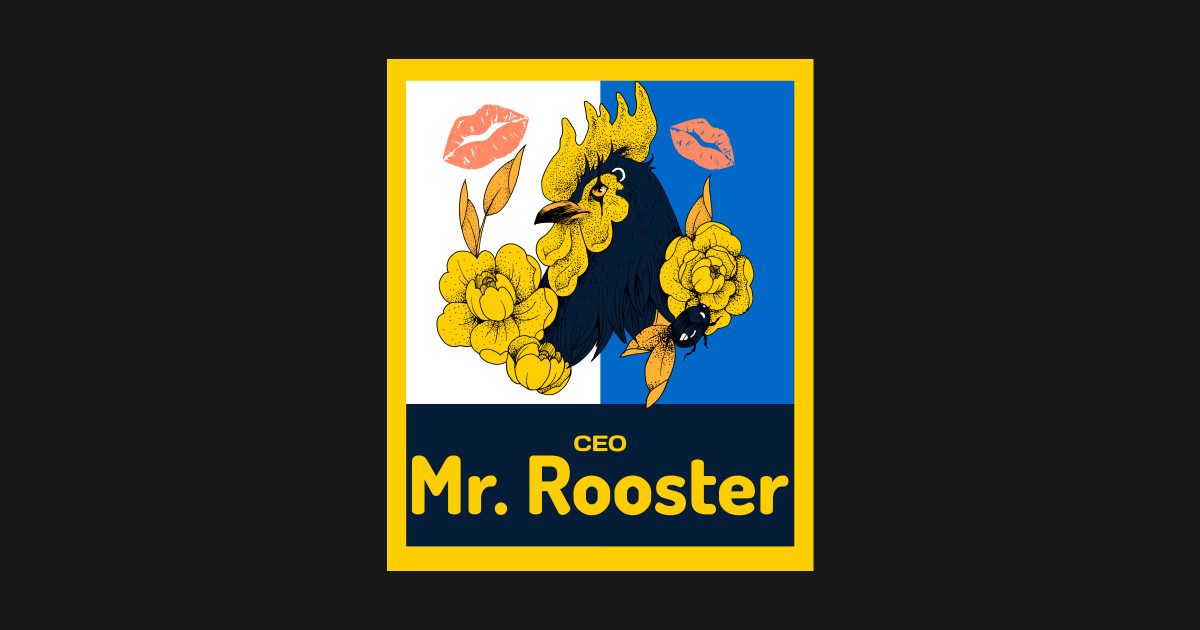 CEO Mr. Rooster - Funny Rooster - Long Sleeve T-Shirt | TeePublic