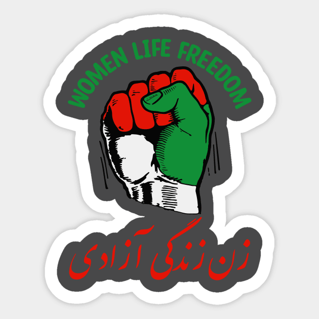 Women Life Freedom! - Women Life Freedom - Sticker | TeePublic