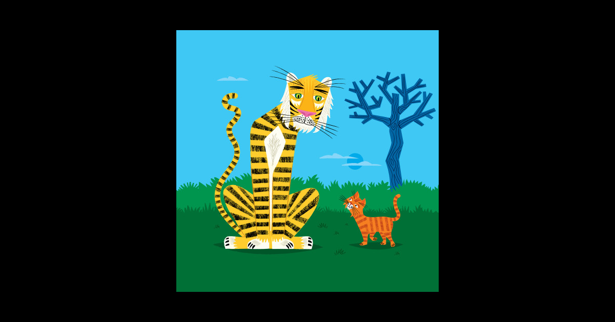 The Tiger and The Tom Cat - Tigers - Magnet | TeePublic