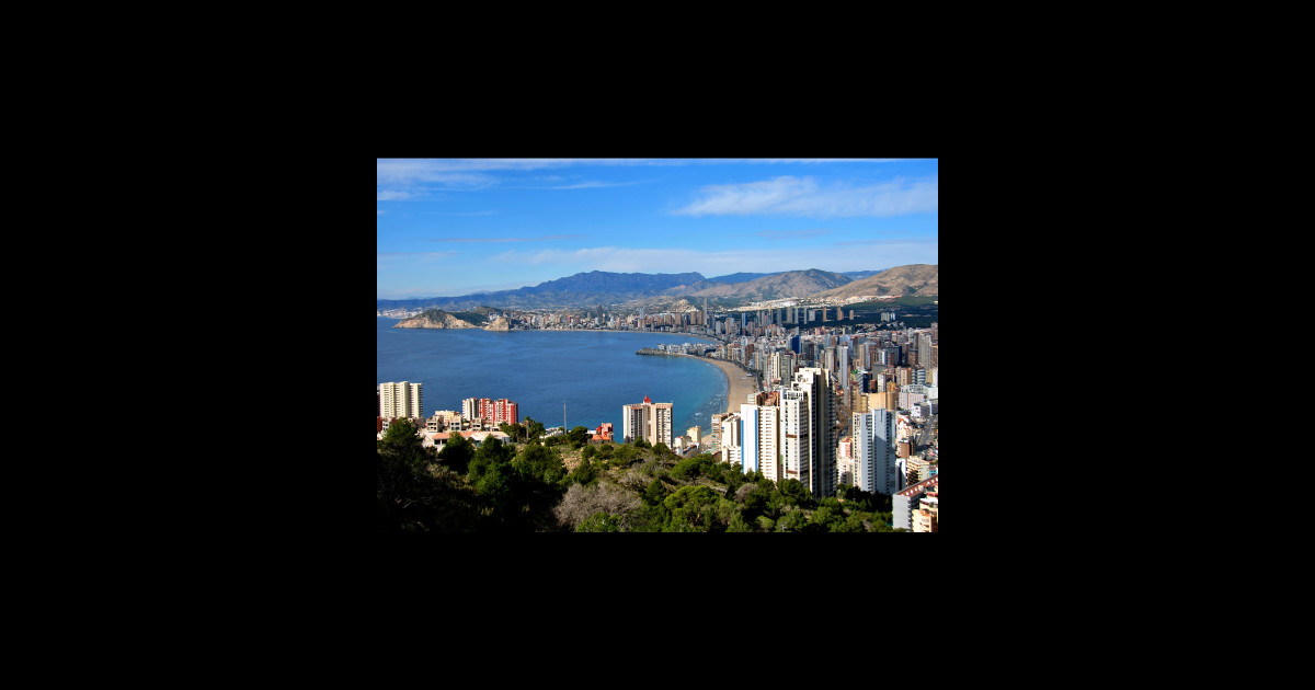 Benidorm Skyline Cityscape Costa Blanca Spain - Benidorm Skyline ...