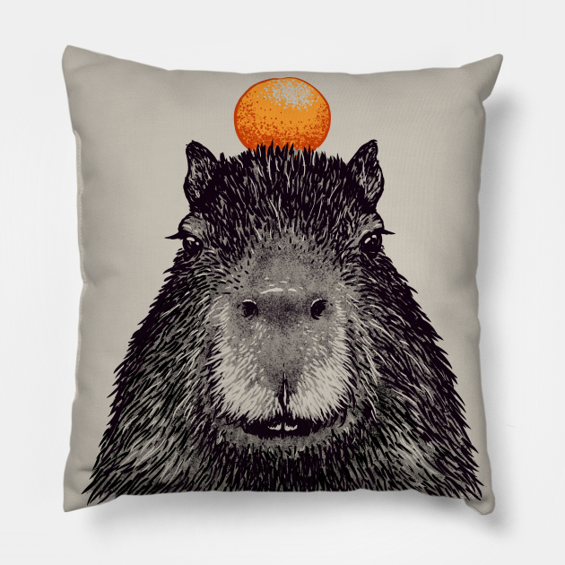 Capybara Orange | Capy Yuzu | Capybara with Orange on Head | His Name ...