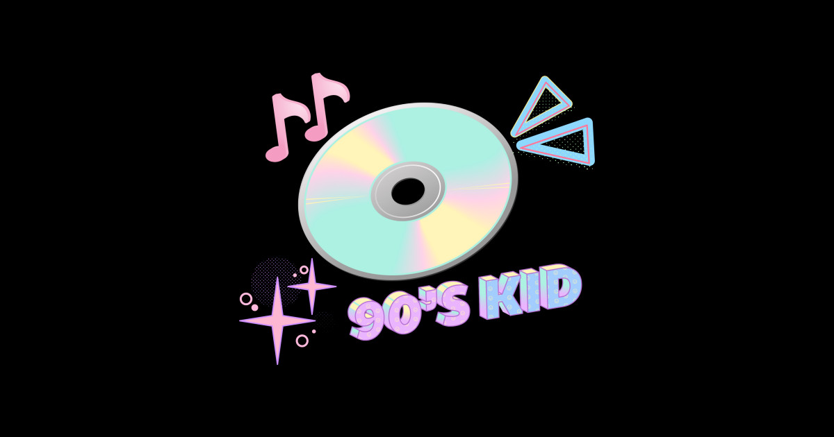 The 90s Kid: CD Rom - 90s Cd - Sticker | TeePublic