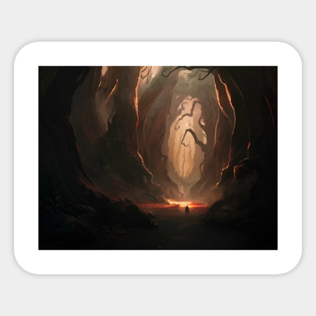 The Witch's Lair - Forest of Nightmares - Fantasy Forest - Sticker ...