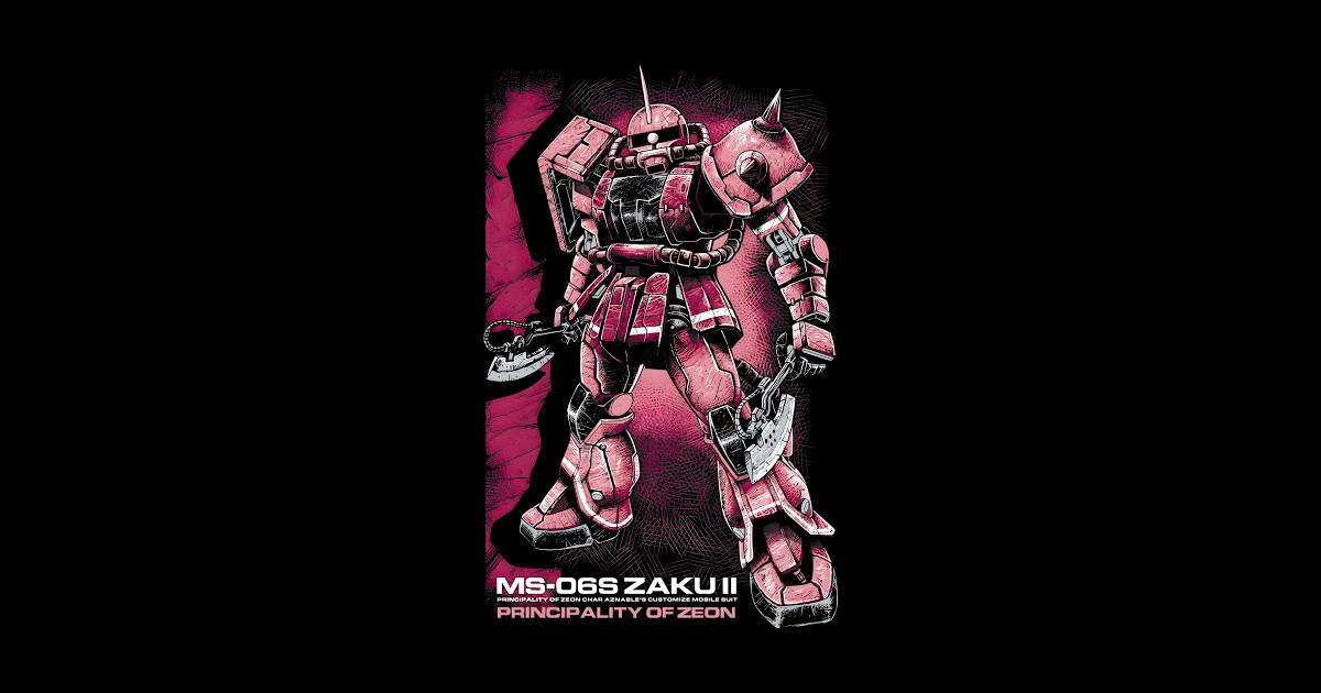 Zaku II - Mecha - Sticker | TeePublic