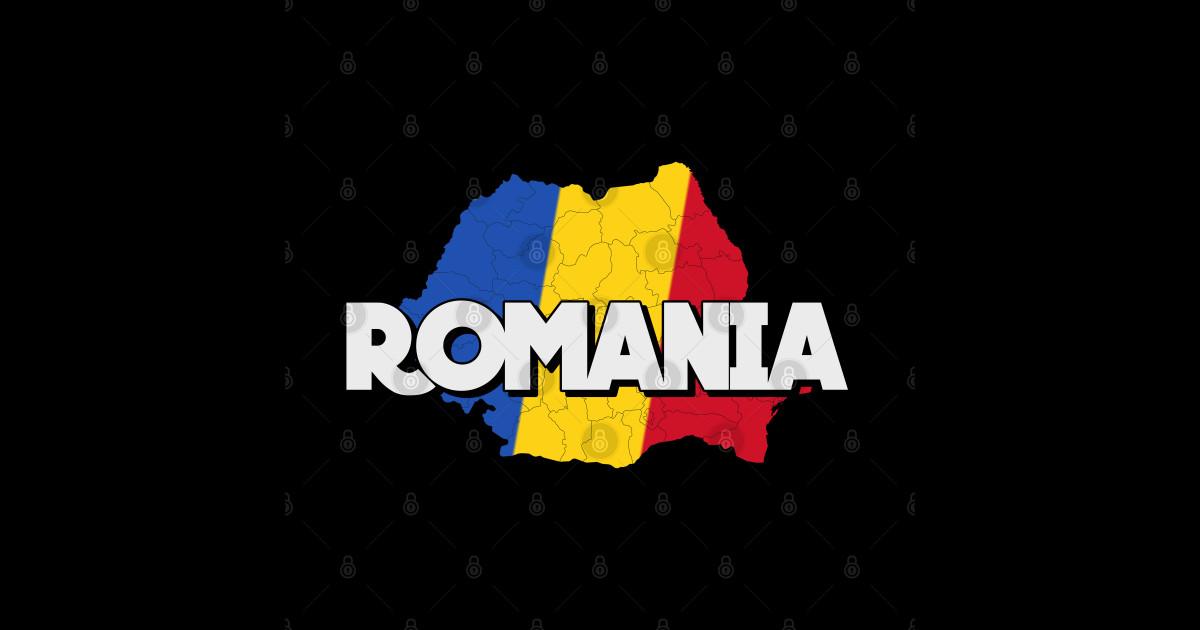 Romania MAP - Romania - Sticker | TeePublic