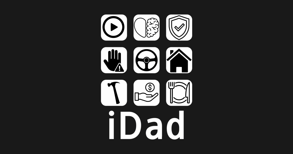 Papa I Dad As App Father'S Day - Papa - T-Shirt | TeePublic