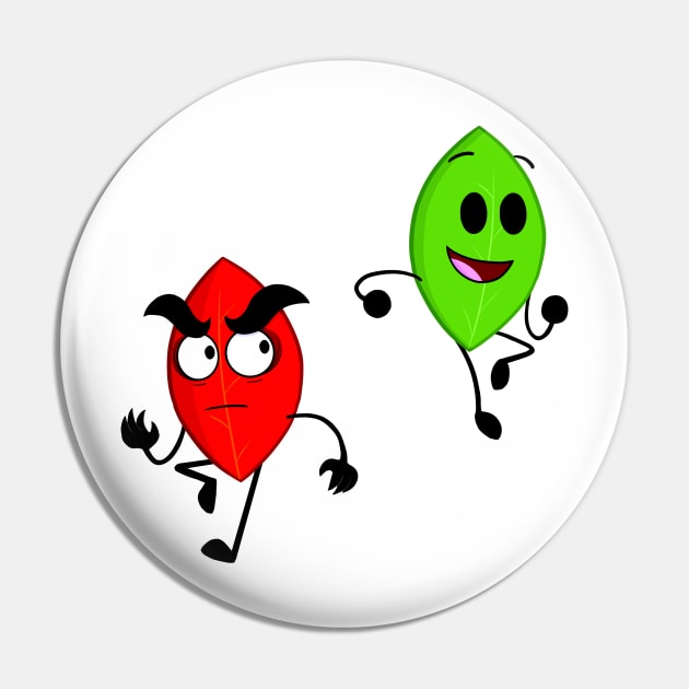 Bfdi Bfb Bfdia Leafy And Evil Leafy Bfdi Pin Teepublic