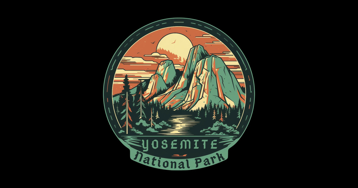Yosemite National Park - Yosemite - Sticker | TeePublic