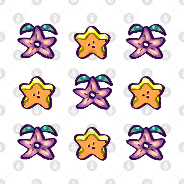 stardew stardrop and starfruit pattern - Stardew Valley - T-Shirt ...