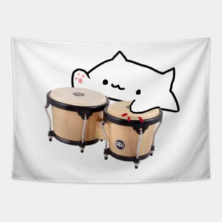 Bongo Cat Bongo Cat Bongo Cat Bongo Cat Tapestries for Sale | TeePublic