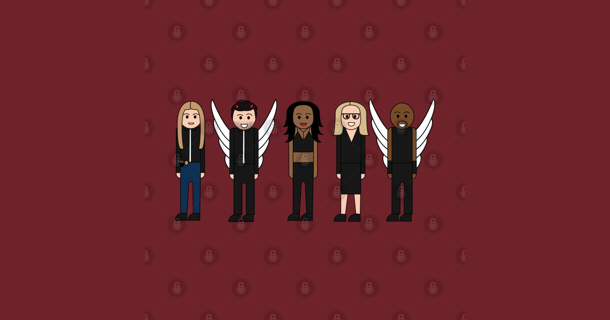 Lucifer Characters Cartoon Icons - Lucifer Morningstar - Magnet | TeePublic