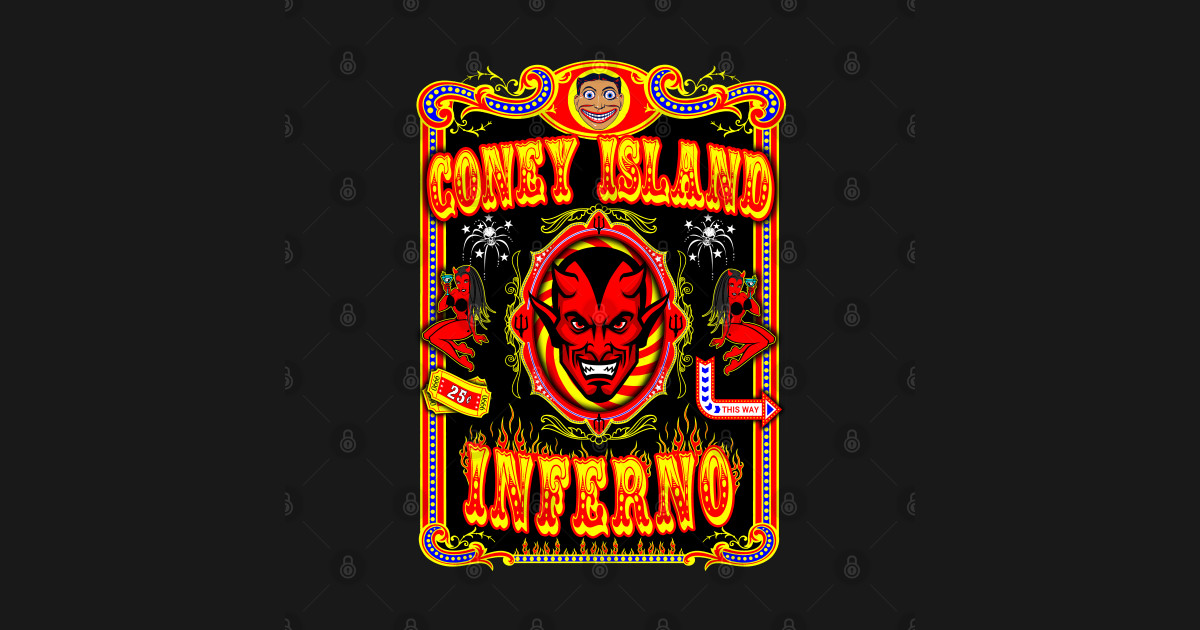 CONEY ISLAND 1 (INFERNO) - Carnival - T-Shirt | TeePublic