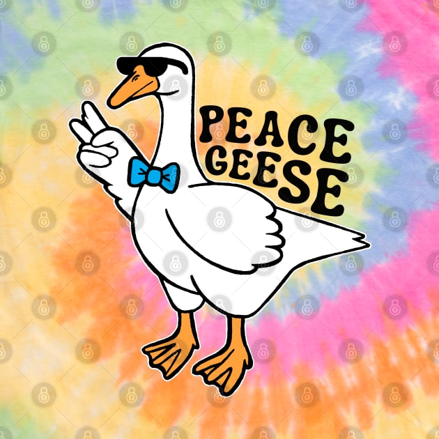 Peace Geese Silly Goose with Sunglasses - Peace Geese - T-Shirt | TeePublic