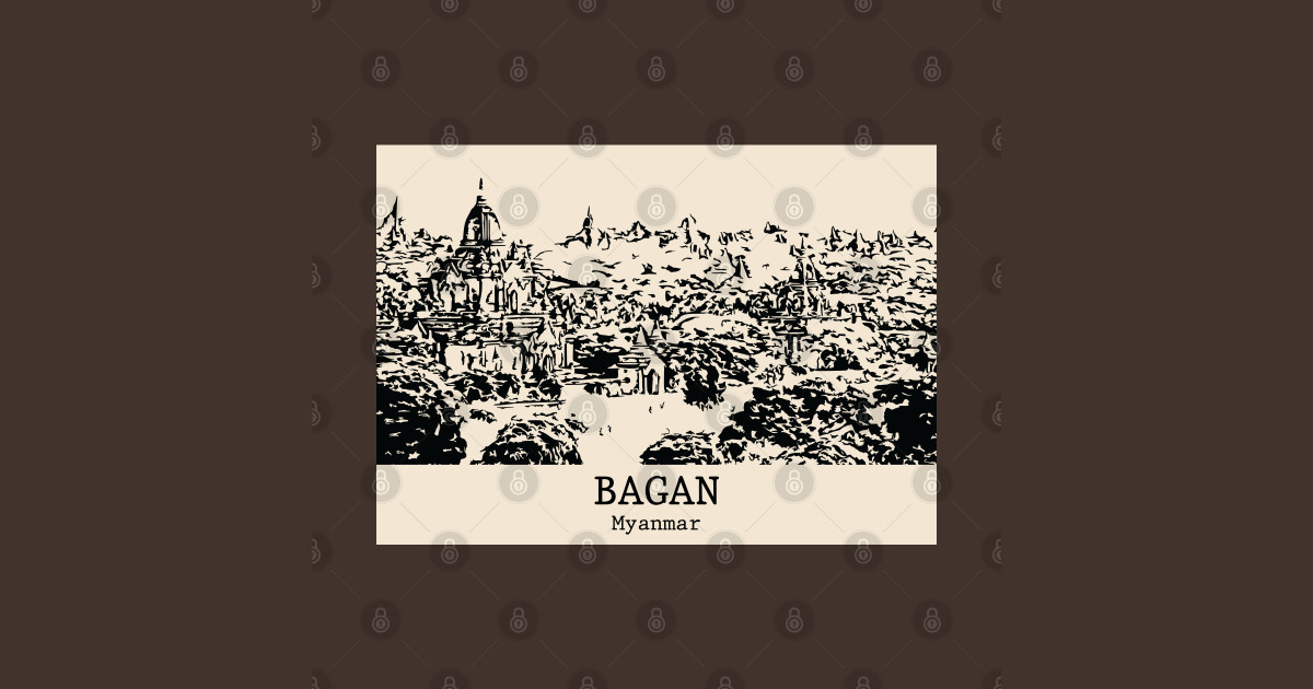 Bagan - Myanmar - Bagan - T-Shirt | TeePublic