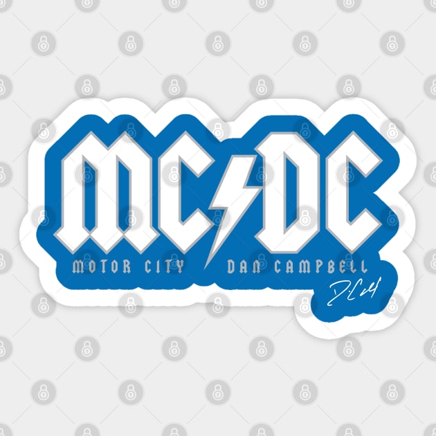 Motor City Dan Campbell - Dan Campbell - Sticker | TeePublic