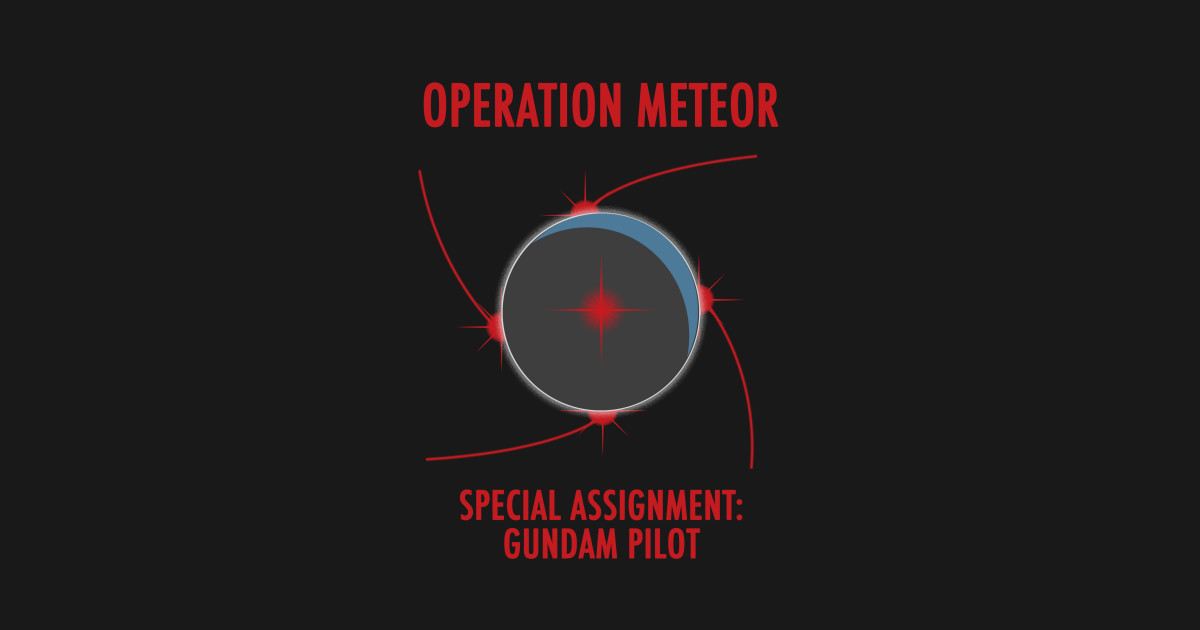 Operation Meteor: Gundam Wing - Gundam - T-Shirt | TeePublic