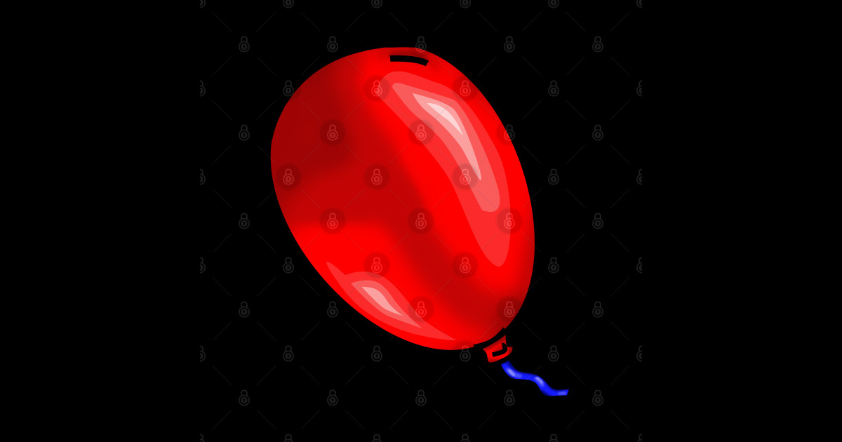 Red Balloon - Balloon - Sticker | TeePublic