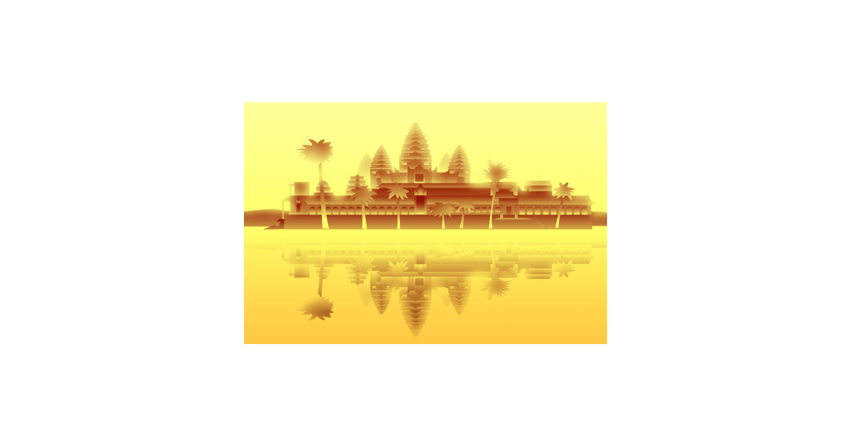 Angkor Wat Heat - Angkor Wat - T-Shirt | TeePublic