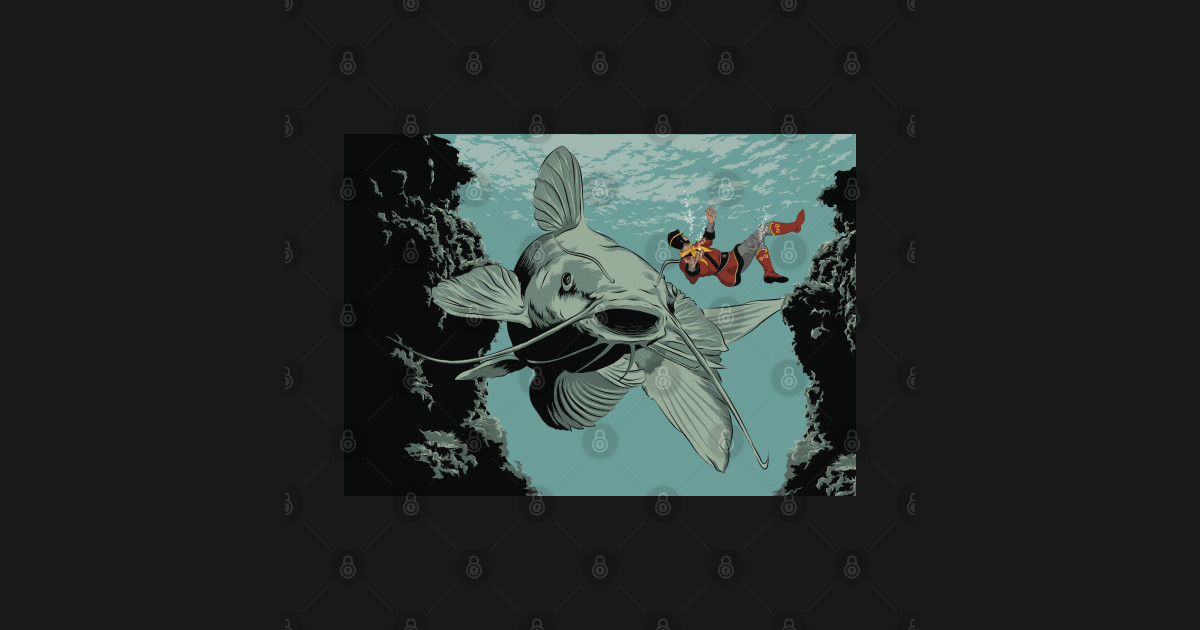 monkey and the catfish - Monkey - T-Shirt | TeePublic