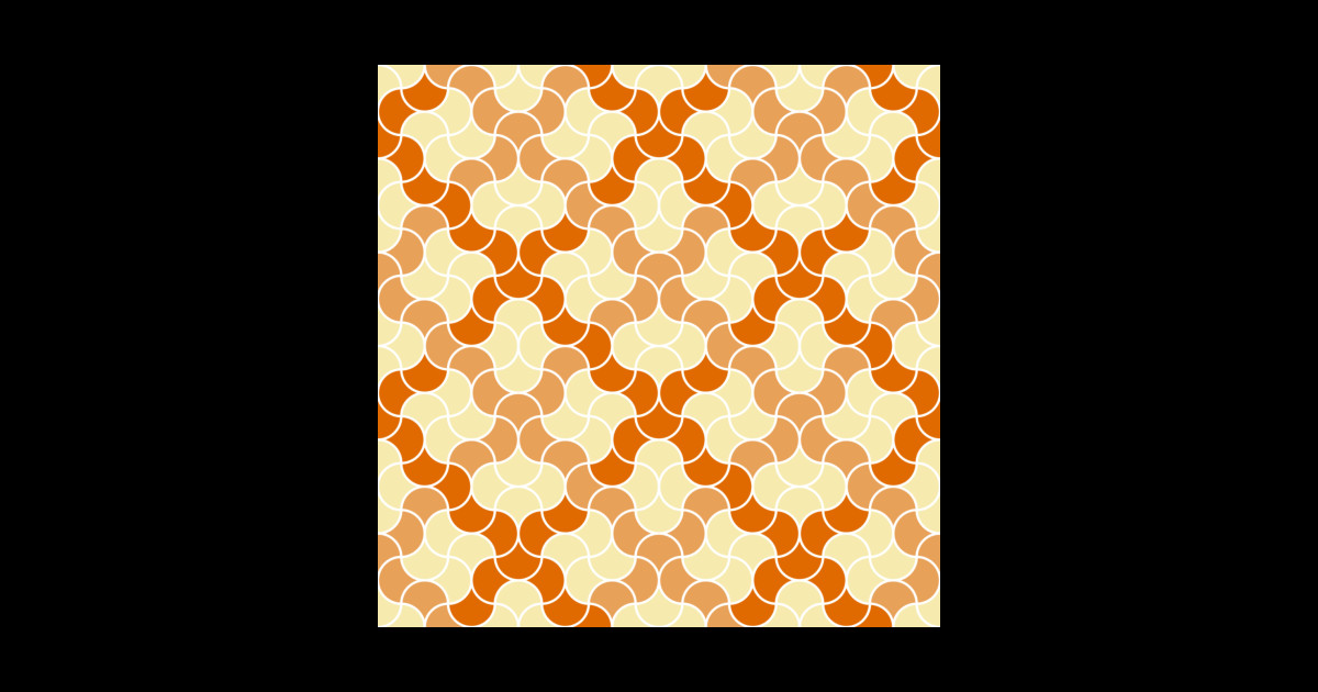 Arabic pattern I. Orange color - Pattern - Posters and Art Prints ...