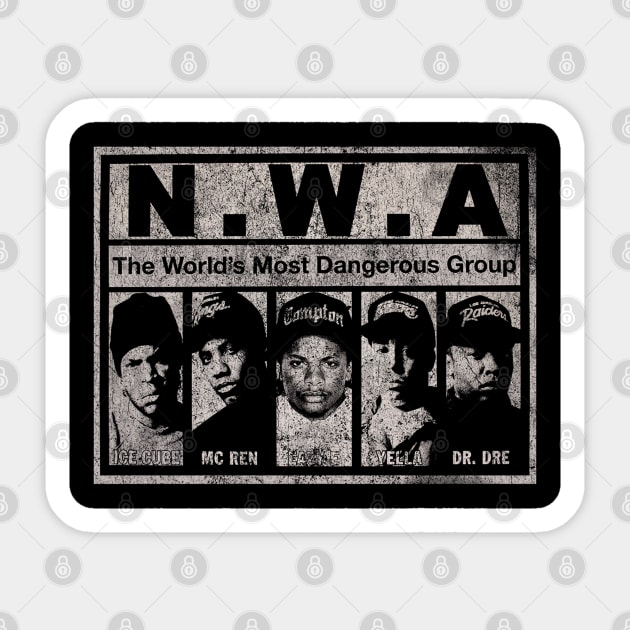 N.W.A Vintage - Nwa - Sticker | TeePublic