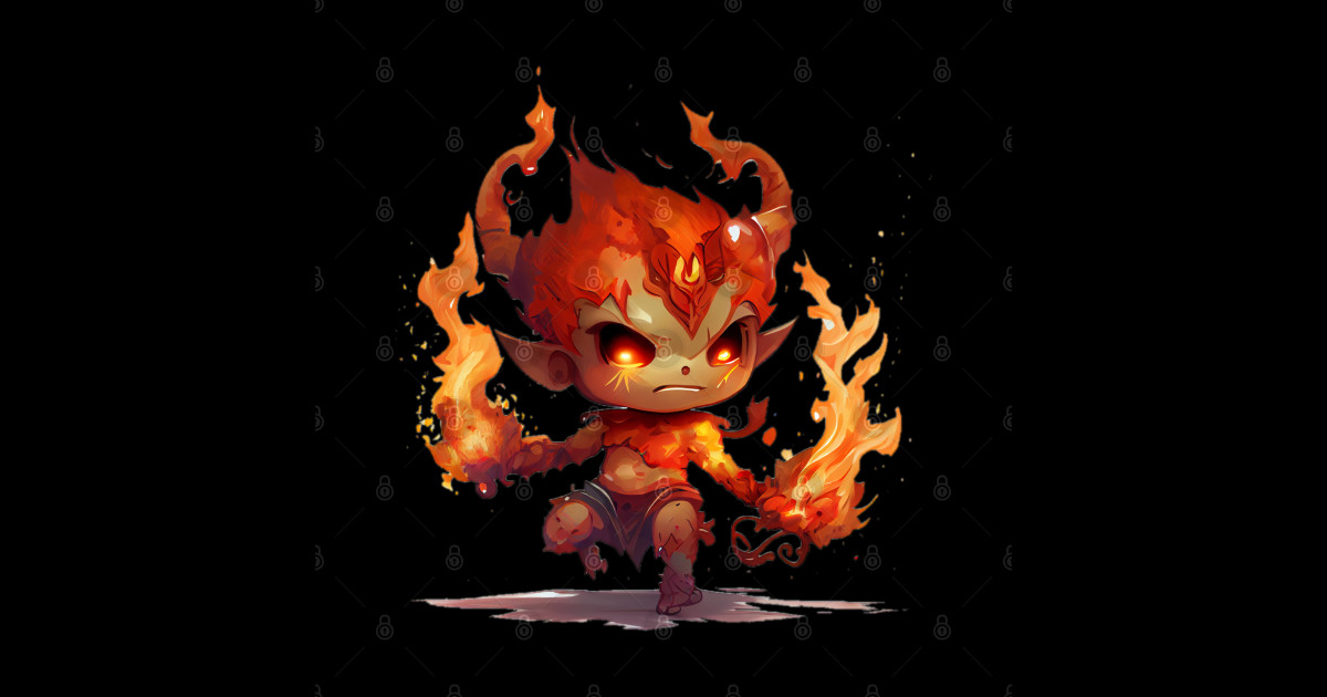Kawaii Ifrit - Ifrit - Posters and Art Prints | TeePublic