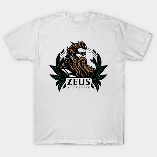 Zeus Activewear - Zeus God Greek Mythology - T-Shirt | TeePublic