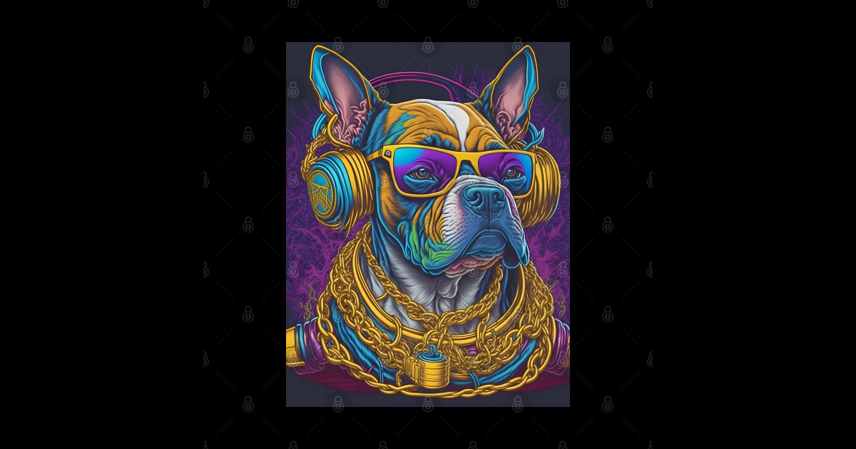 Dog Rapper - Dog - Sticker | TeePublic