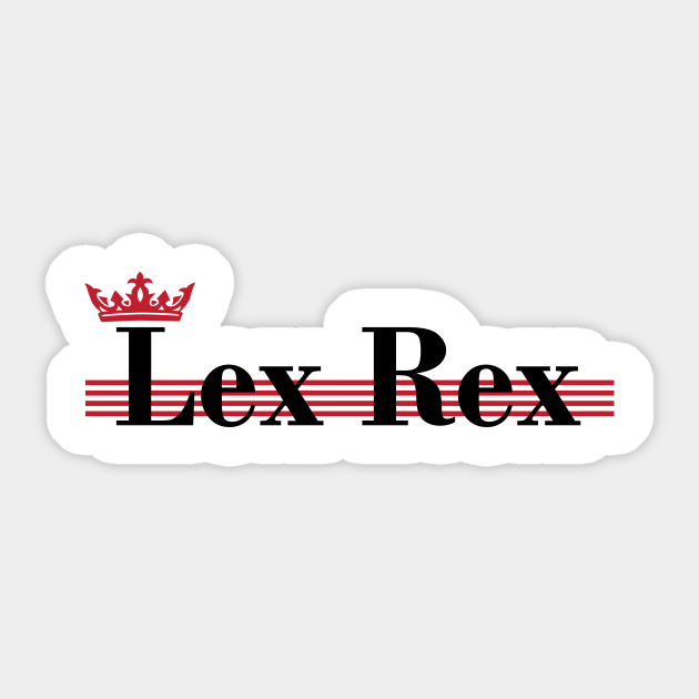 Lex Rex - Samuel Rutherford - Samuel Rutherford - Sticker | TeePublic
