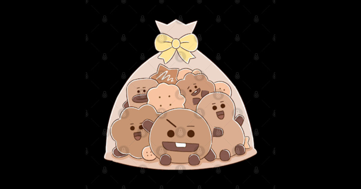 BT21 Shooky Chocolate Cookies - Bt21 Bts - Sticker | TeePublic