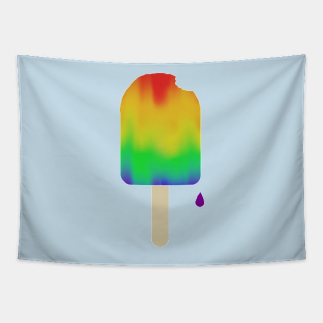 One Proud Popsicle - Rainbow Flag - Loch Nest Farm - Tapestry | TeePublic