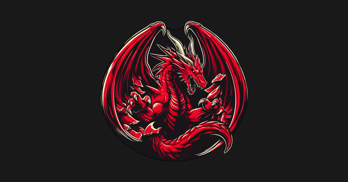 Mystery Legendary Red Fire Dragon Mythical 3D Epic - Mystery Legendary ...
