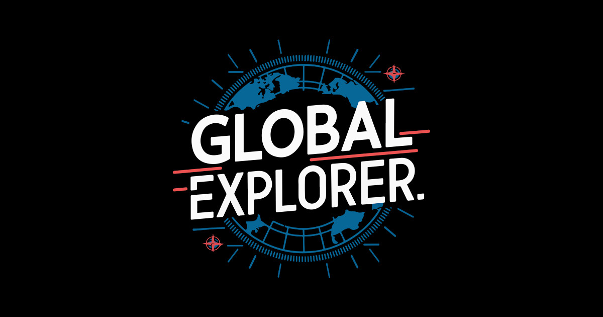 Global Explorer - Discover the World - Travel Adventure - Sticker ...