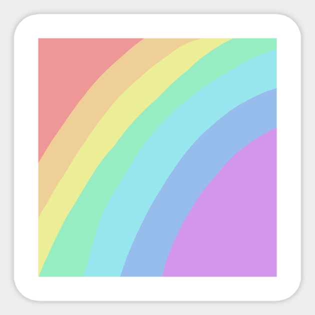 Pastel Rainbow Arch - Rainbow - Sticker | TeePublic