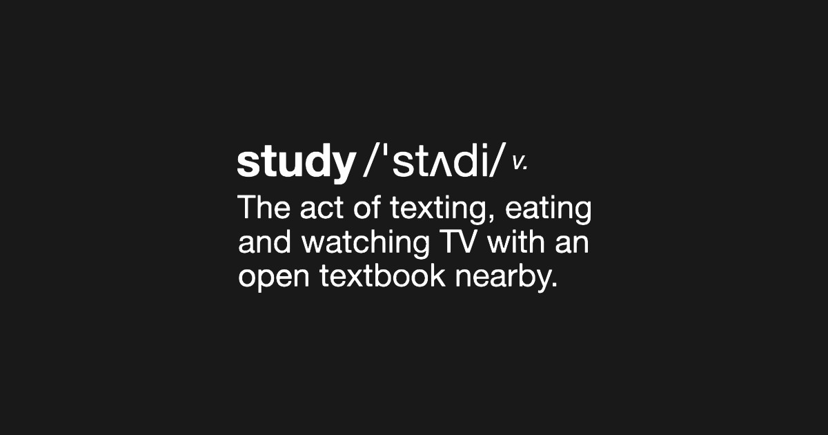 The True Definition of Studying - Study - Posters and Art Prints ...