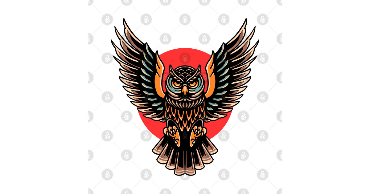 brave owl tattoo - Tattoo - T-Shirt | TeePublic