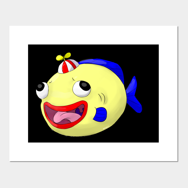 Derp Fish - Funnytee - Posters and Art Prints | TeePublic