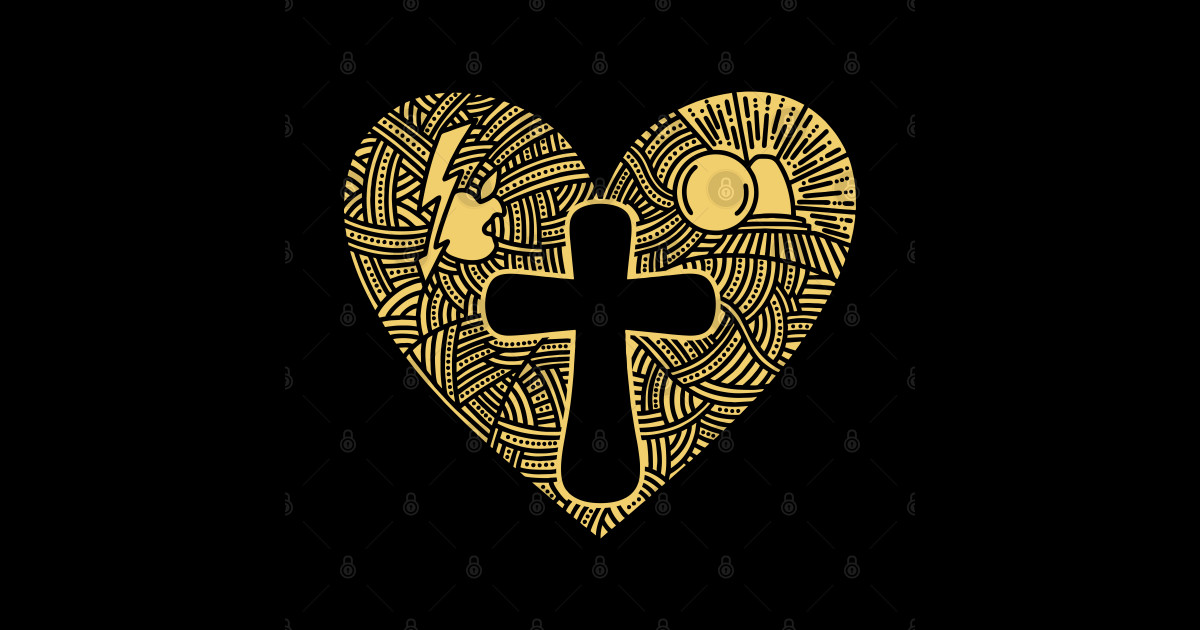 The cross of Jesus Christ drawn inside the heart. - Cross Of Jesus ...
