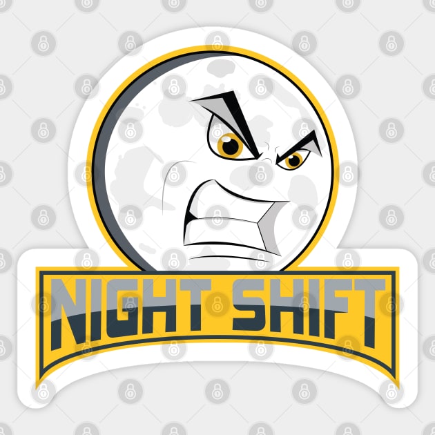 Night Shift Logo - Sports - Sticker | TeePublic