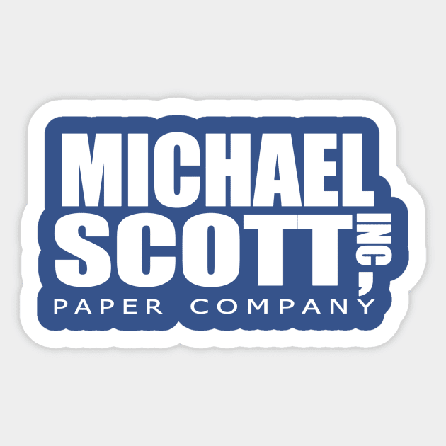 Michael Scott Paper Company - Tv Shows - Sticker | TeePublic