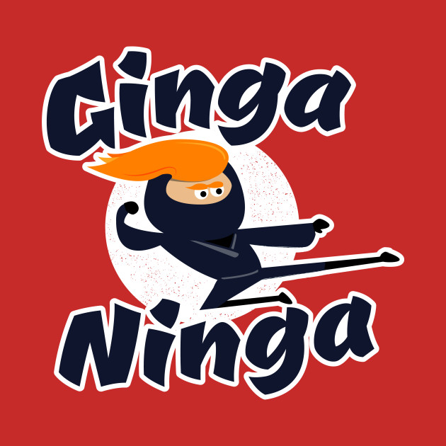 Ginga Ninja - Funny Redhead Ninja - Ginger Hair - T-Shirt | TeePublic