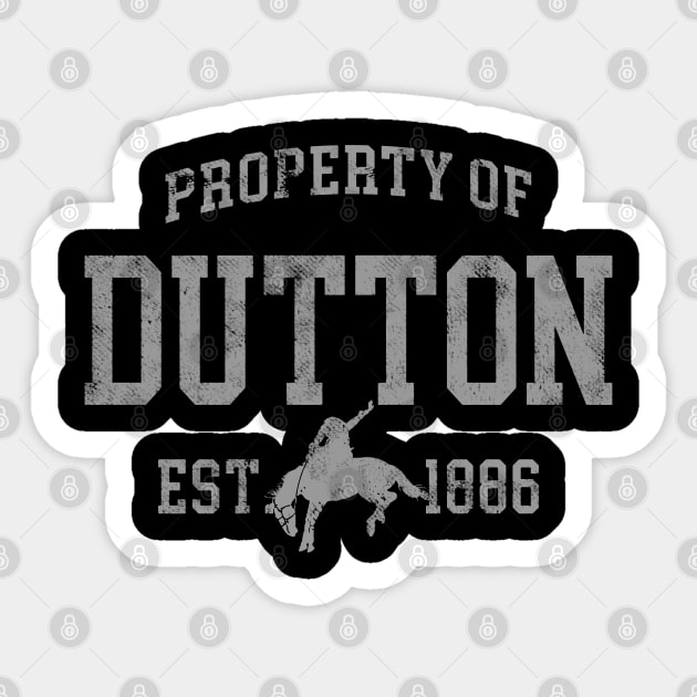 dutton rip (distressed) - Rip Wheeler - Sticker | TeePublic
