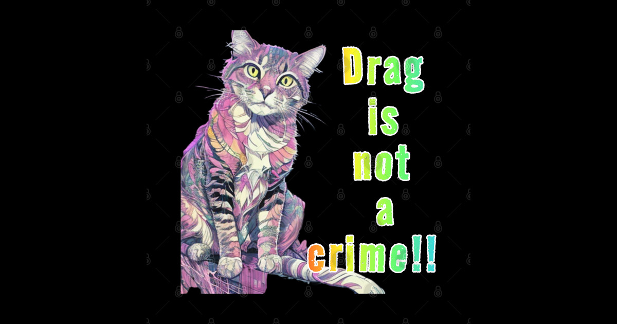 Gandalf says... Drag is Not A Crime Rainbow Text Pink - Drag Is Not A ...