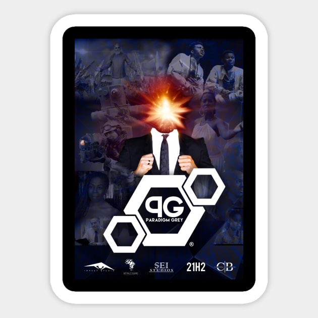 PARADIGM GREY RELEASE DESIGN - Movie Art - Sticker | TeePublic