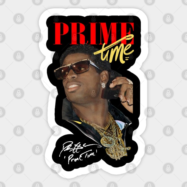 Deion Sanders // Prime Time - Deion Sanders - Sticker | TeePublic