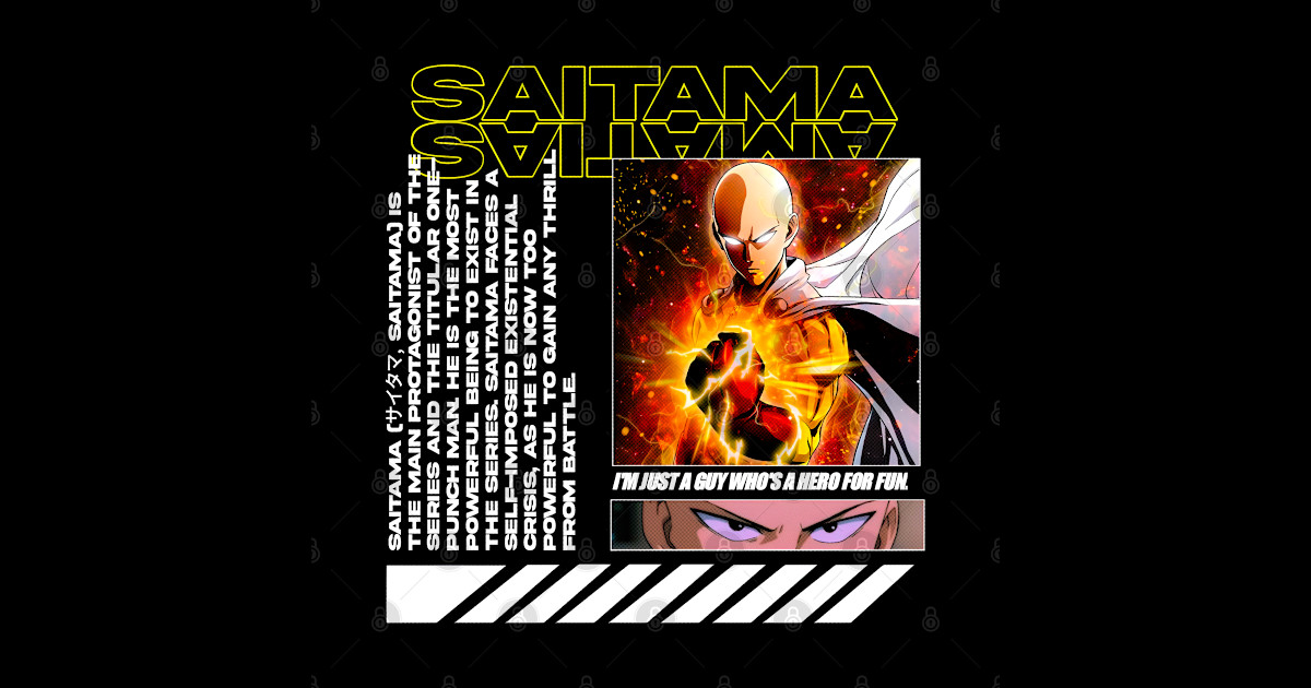 Hero OPM Saitama Anime Fanart - Saitama - Sticker | TeePublic